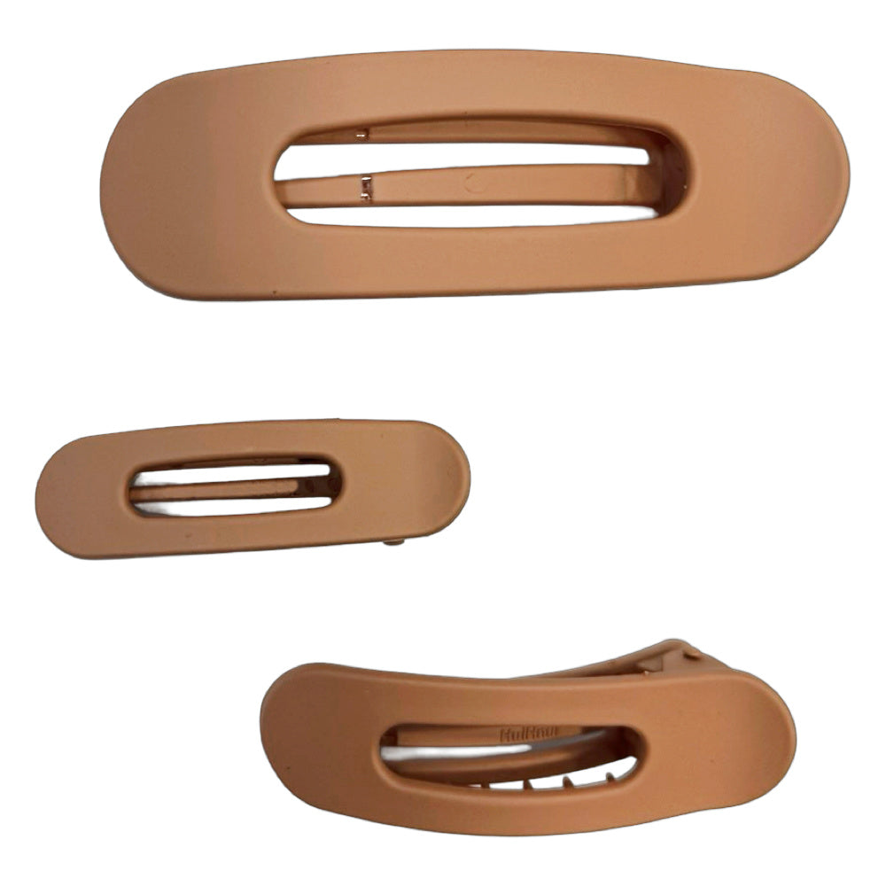 Mixed Size Flat Lay Clip Set - Camel – Headbands of Hope