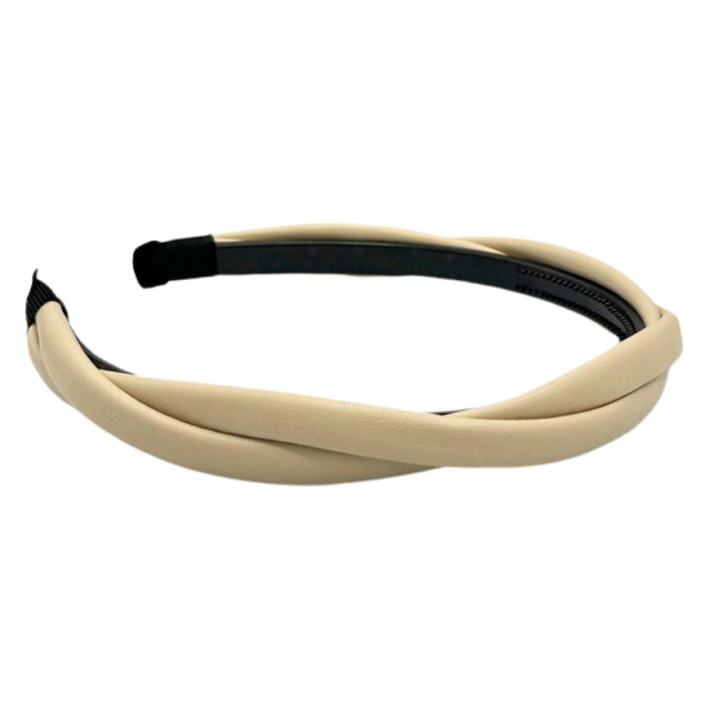 Traditional Braid Headband - Off White | Western-inspired Texture ...