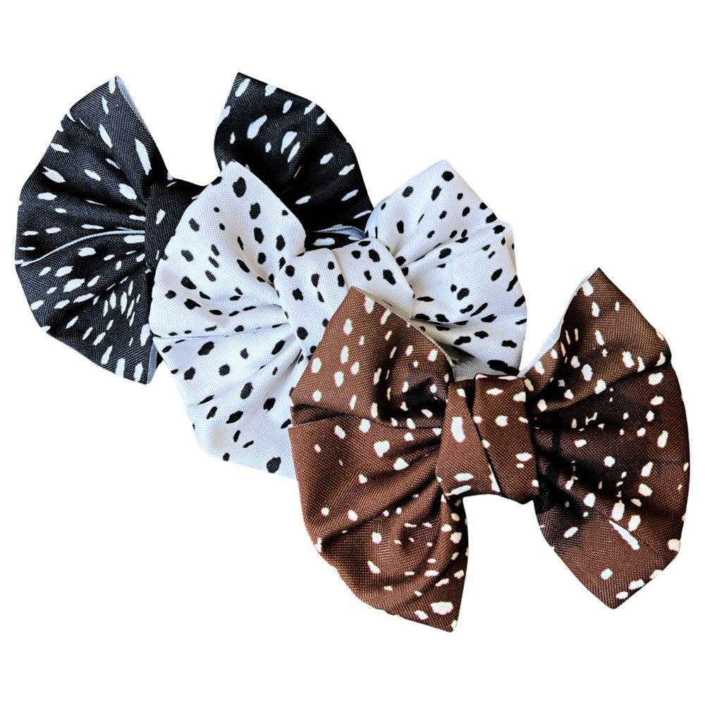 Baby Bow Set - Fawn | 3 Bows + Headband | Clip-On | 4.5" x 4 ...