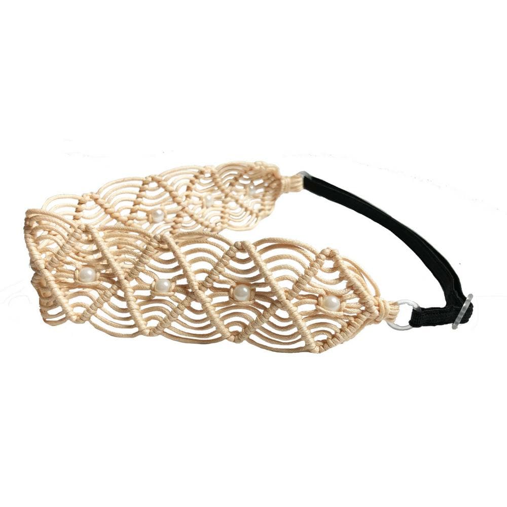 Cream Dori Braided Headband | 10" Trim, Adjustable Elastic - Donate One ...